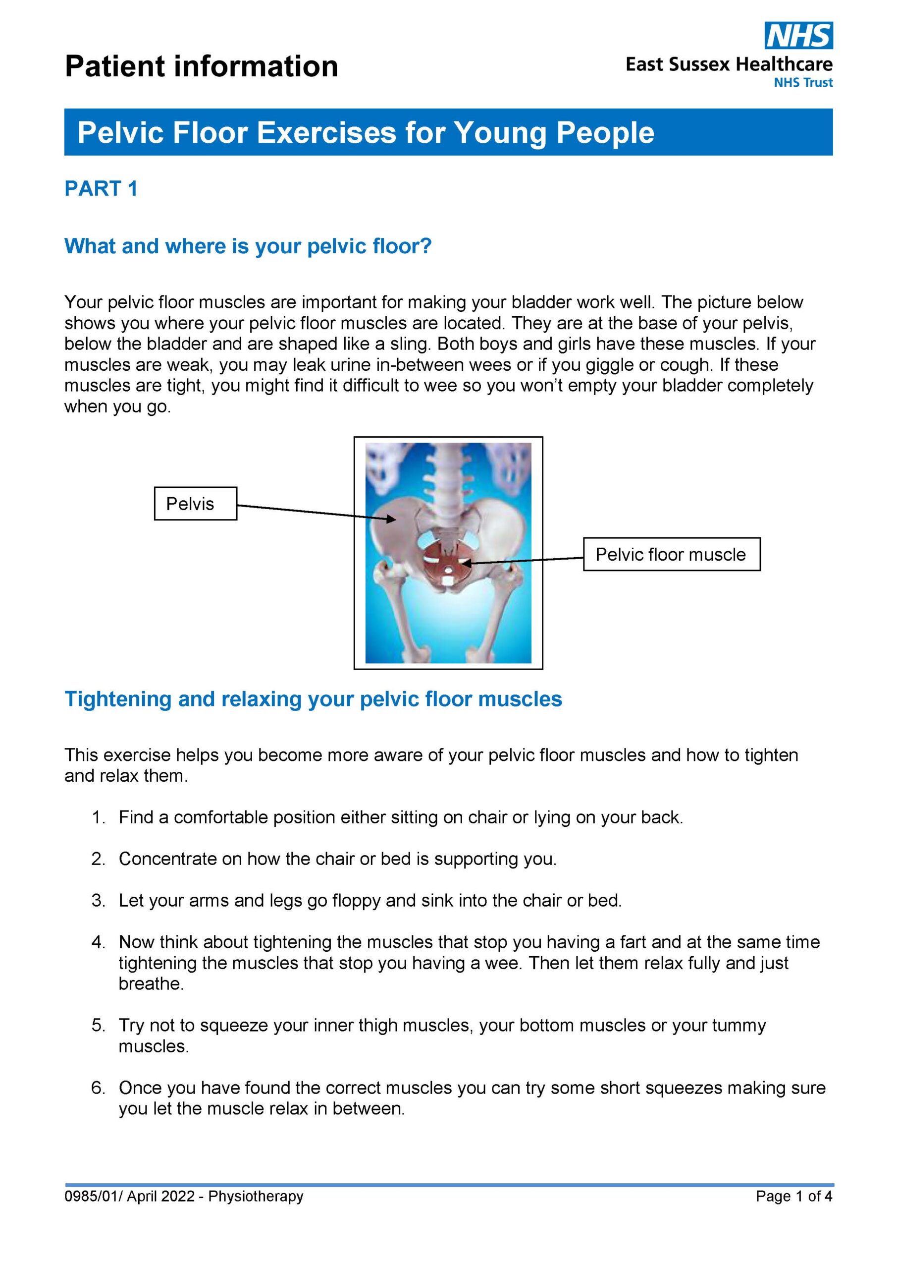 Pelvic Health – East Sussex MSK Community Partnership