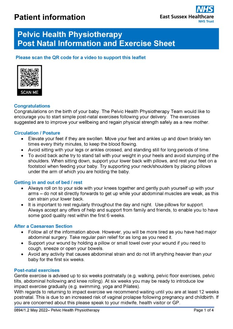 Pelvic Health – East Sussex MSK Community Partnership